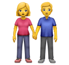 👫 Emoji Wanita dan pria bergandengan tangan (woman and man holding ...